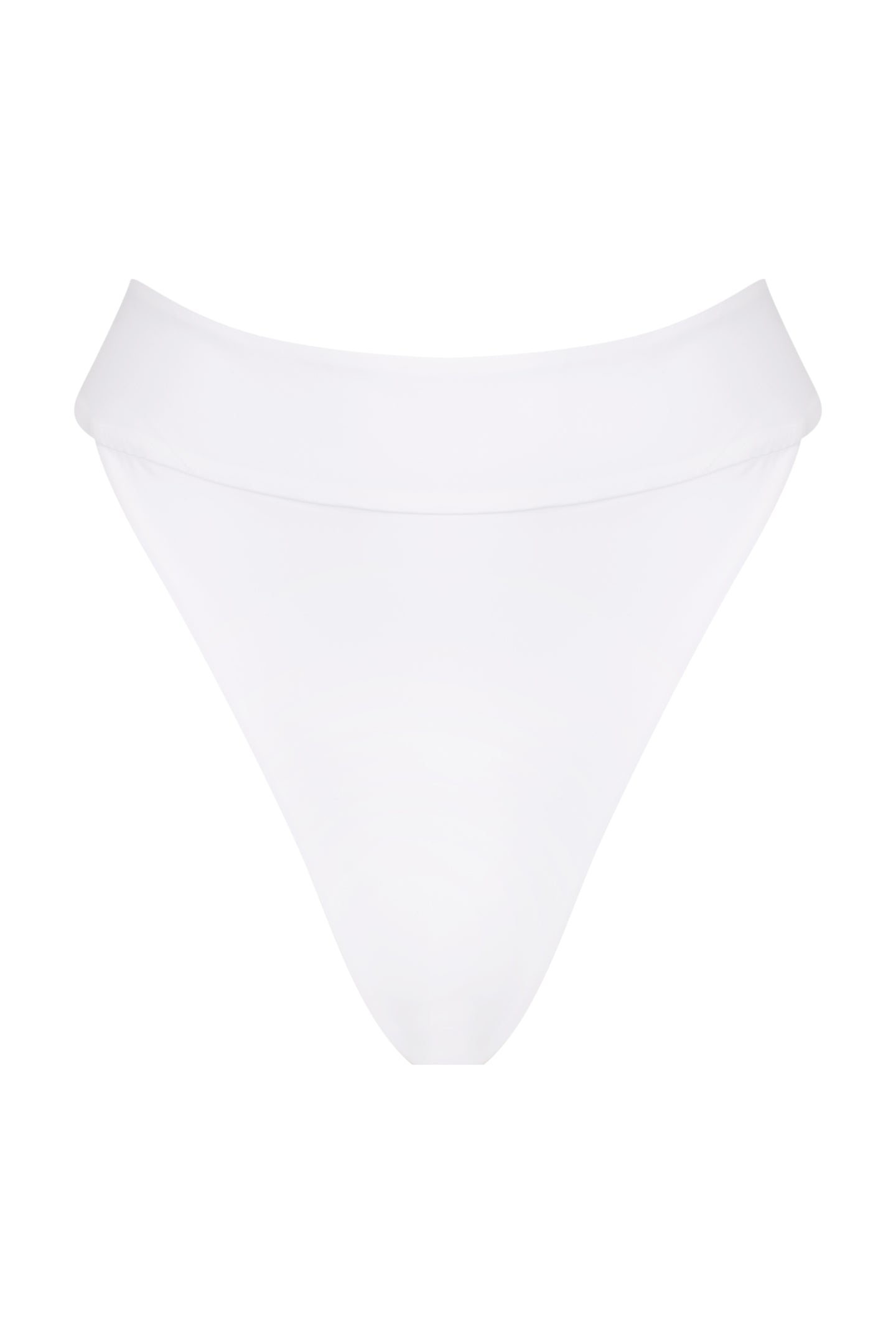 Allera High Waisted Bikini Bottoms in White – ALT SWIM